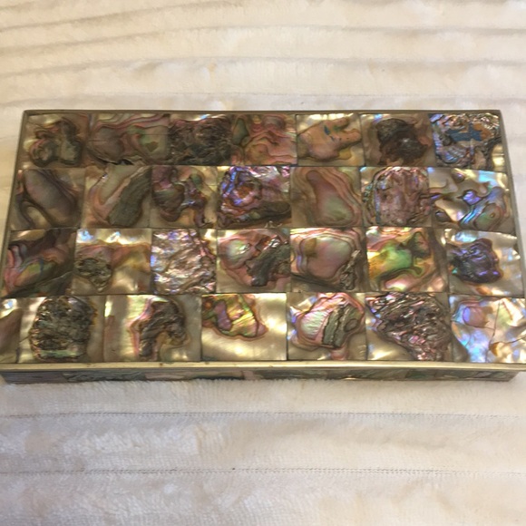 Accents | Vintage Mexican Abalone Shell Decorative Box | Poshmark